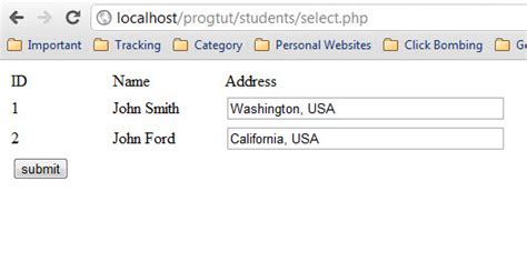 updating multiple rows in mysql using php free source