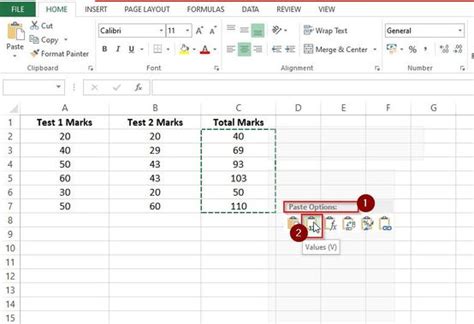 how to remove formulas in excel and keep the values