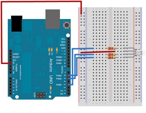 elektblogger arduino uno rgb led uygulaması