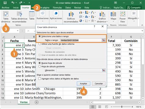 Crear Tablas Dinámicas Customguide
