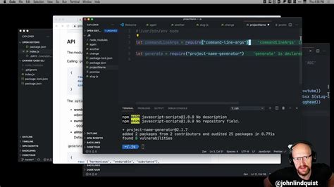 replacing bash with javascript scripts youtube