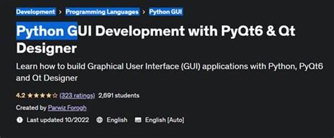 python gui development with pyqt6 and qt designer cursos multimedia