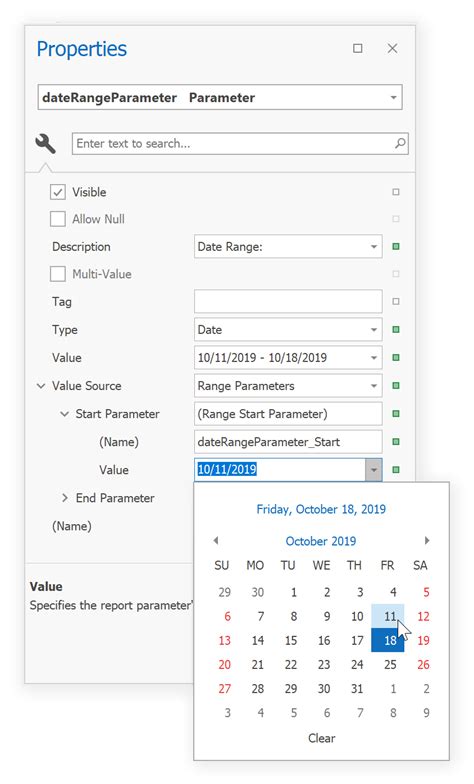 reporting parameter enhancements v19 2