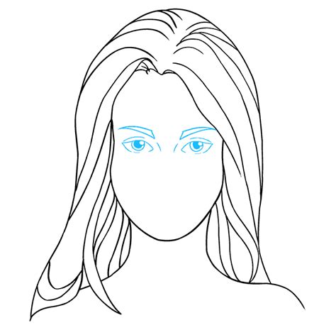 How To Draw A Womans Face Really Easy Drawing Tutorial