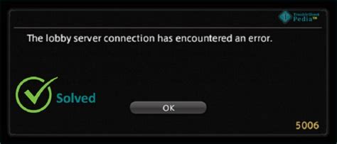 fix ffxiv the lobby server connection has encountered an error in 2021