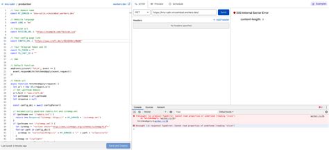 javascript uncaught typeerror 500 internal server error and error