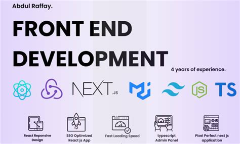 be your react redux typescript next js front end developer by