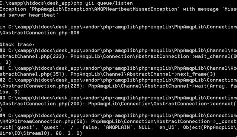 error run yii queue listen · issue 337 · yiisoft yii2 queue · github