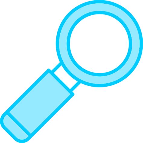 Magnifying Glass Generic Blue Icon