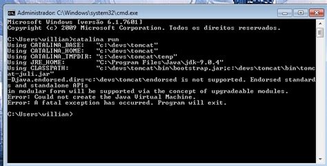 [resolvido] could not create the java virtual machine java guj