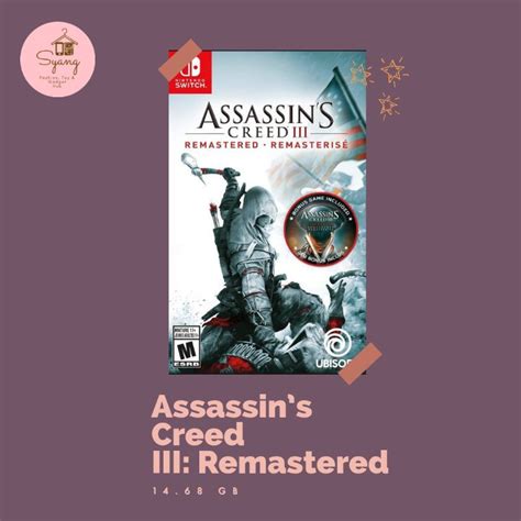 Jual Assassin Creed 3 Assassins Creed Remastered Iii Nintendo Switch