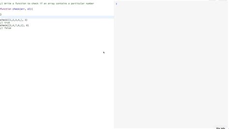 javascript write a function to check if an array