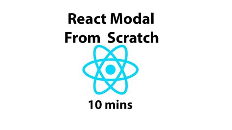react modal from scratch youtube
