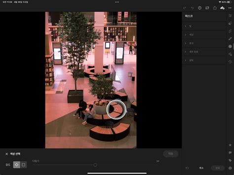 아이패드 Lightroom 색상범위 마스크 선택 문제 Adobe Community 13752091