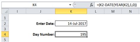 excelmadeeasy day number of the year in excel