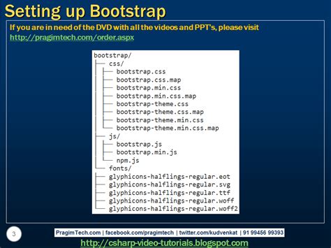 sql server and c video tutorial setting up bootstrap