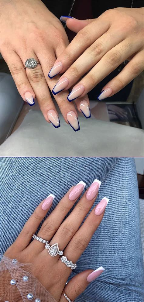 53 Stunning Modern French Manicure Ideas For 2024 French Tip Acrylic