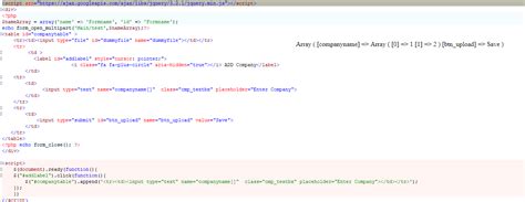 php codeigniter appended array items lost when post to controller