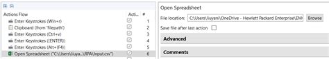 cannot open excel file by open spreadsheet in action library