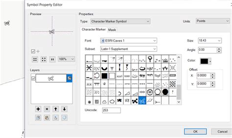 character marker symbol doesn t look like it shoul esri community