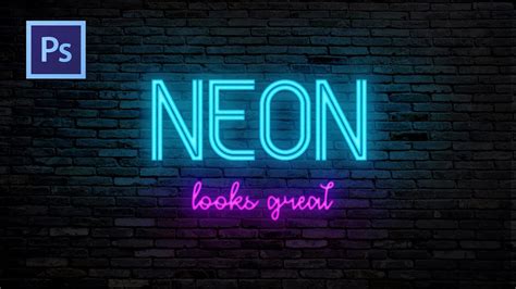 how to create neon light effect in photoshop 7 youtube images