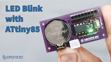 how to blink an led with attiny85