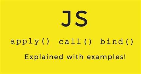 javascript call bind and apply