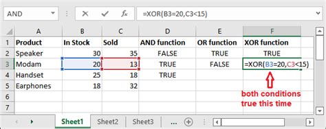 logical functions in excel javatpoint