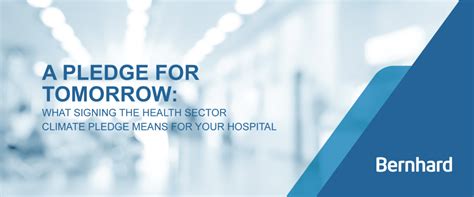 A Pledge For Tomorrow What Signing The Health Sector Climate Pledge