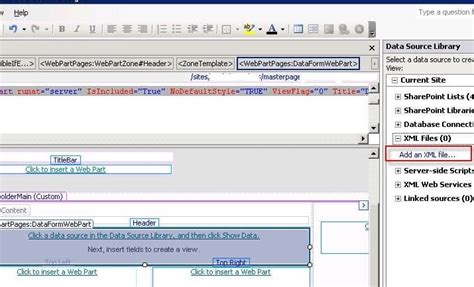 using xml and xsl in sharepoint