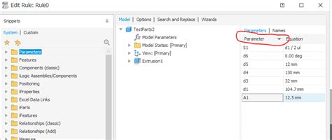sort parameters ascending descending for ilogic derive and link