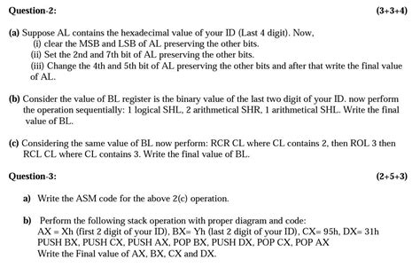 solved question 2 3 3 4 a suppose al contains the