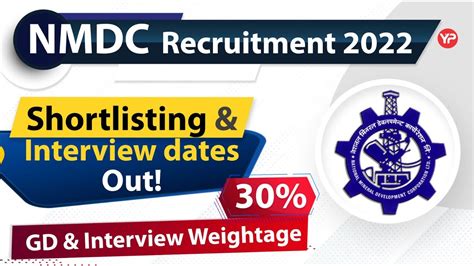 Prepare For 30 Weightage Of Gd And Interview Of Nmdc Executive Trainee