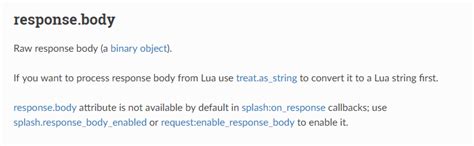 python getting a response body with scrapy splash stack overflow