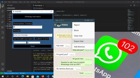 send whatsapp messages with python youtube
