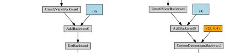 how to visualize backward and perhaps doublebackward pass of variable
