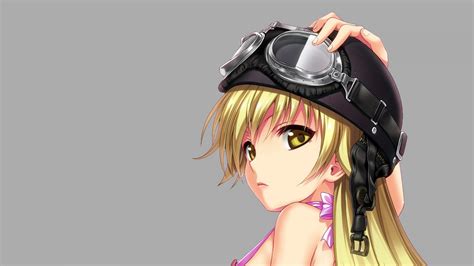 Wallpaper Illustration Blonde Long Hair Monogatari Series Anime