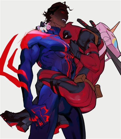 ˙⊹ ੈ [𝑺𝒑𝒊𝒅𝒆𝒓 𝒎𝒂𝒏 2099] ੈ⊹˙ In 2023 Deadpool And Spiderman Spiderman