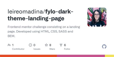 github leireomadina fylo dark theme landing page frontend mentor