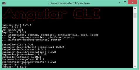 angular `ng add` is invalid for available options see `ng help