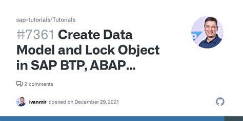 create data model and lock object in sap btp abap environment · issue