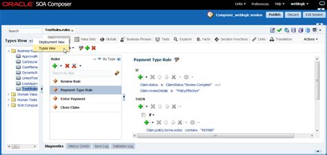 using oracle soa composer with oracle business rules at runtime