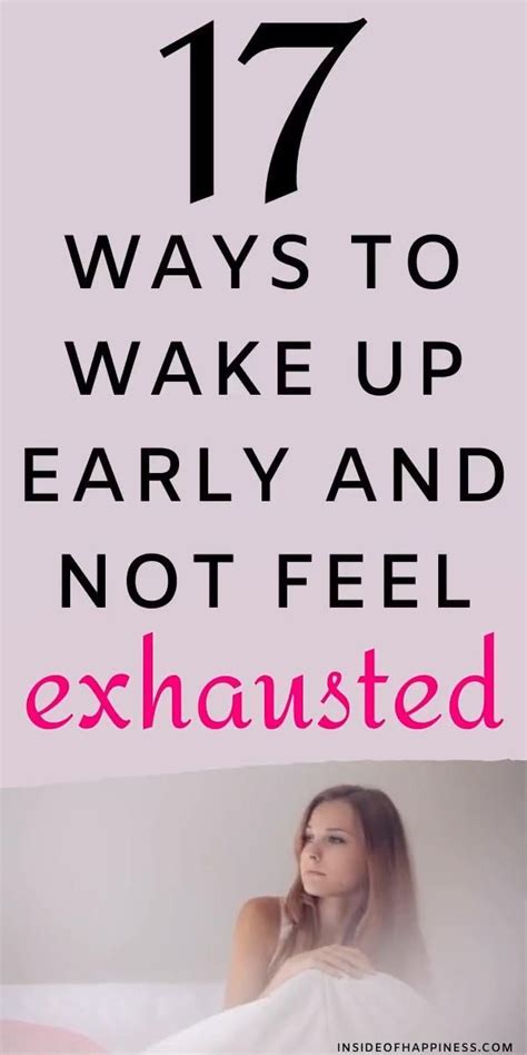 How To Wake Up Early And Not Feel Tired – Artofit