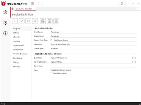 how to use mapped drives or unc paths in firedaemon pro
