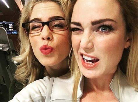 Emily Bett Rickards And Caity Lotz Emilybett Ebr