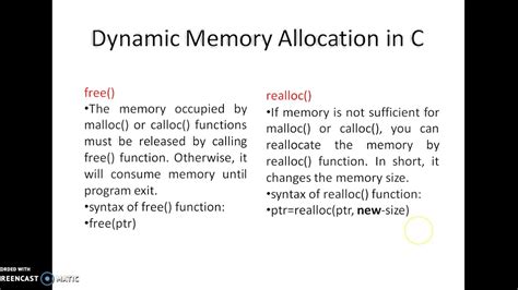 pointers in c dynamic memory allocation part 4 youtube