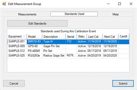 referencing calibration standards calibration control