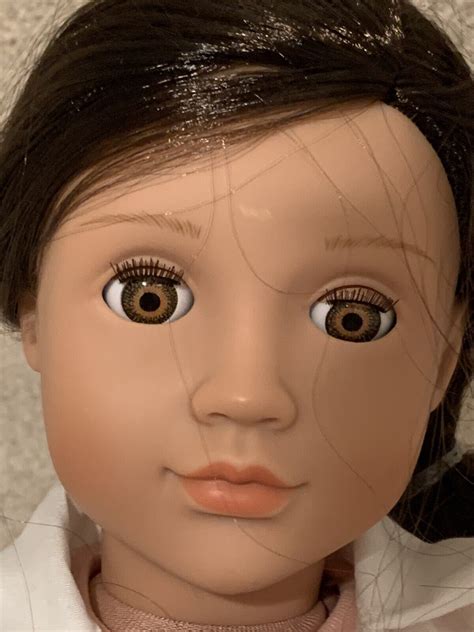 Battat Our Generation 18 Doll Long Brown Hair Light Brown Eyes Og