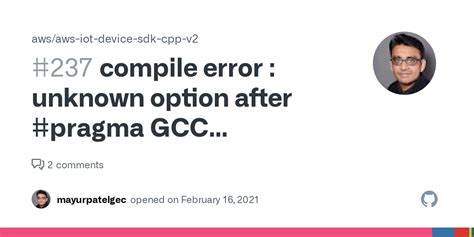 compile error unknown option after pragma gcc diagnostic kind