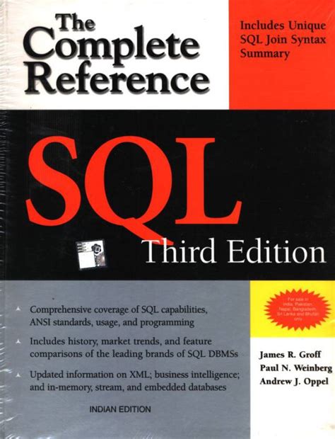 sql the complete reference 3rd edition buy sql the complete